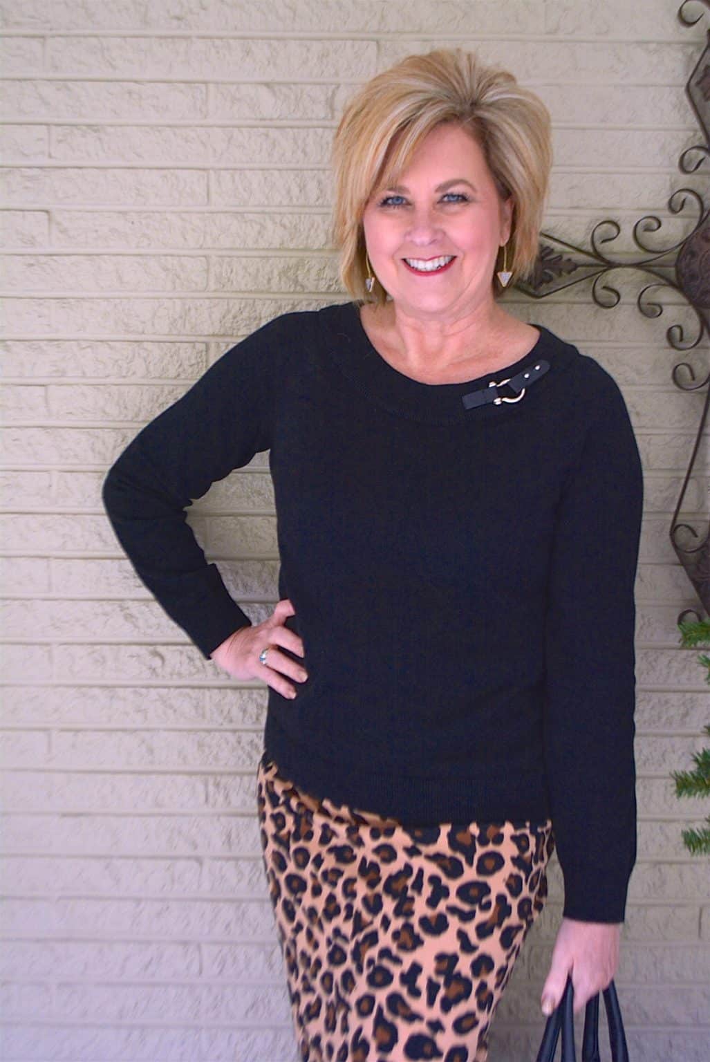 WEARING LEOPARD PRINT AFTER 40 - 50 IS NOT OLD