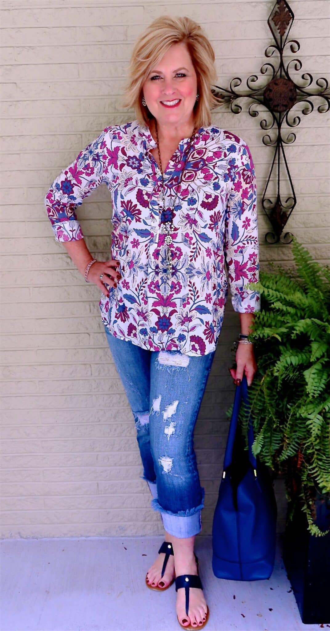 COLORFUL PRINT TUNIC