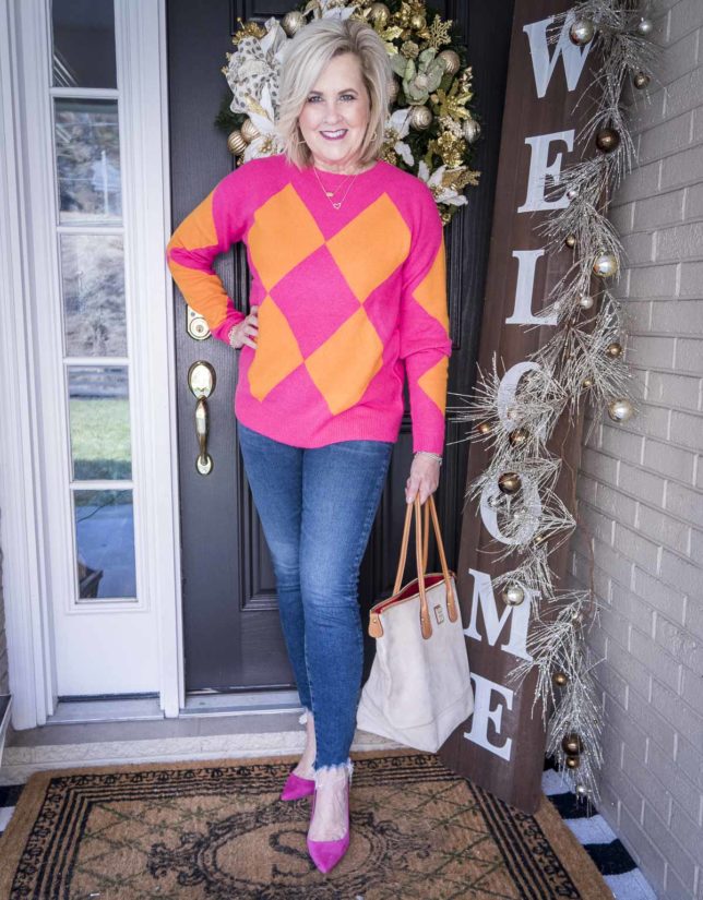 WEAR AN ARGYLE SWEATER WITHOUT LOOKING FRUMPY