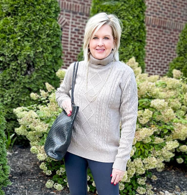 How Women Over 50 Can Wear Oversized Sweaters