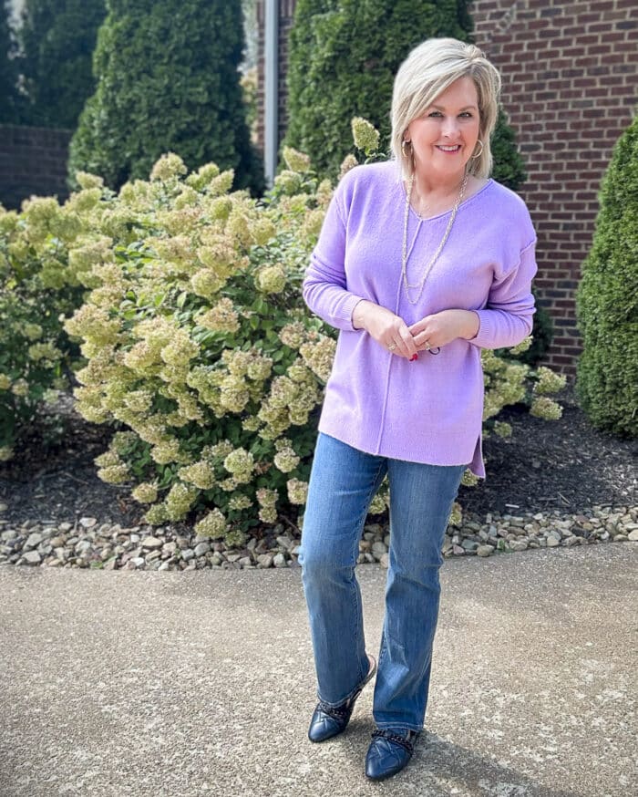 How Women Over 50 Can Wear Oversized Sweaters