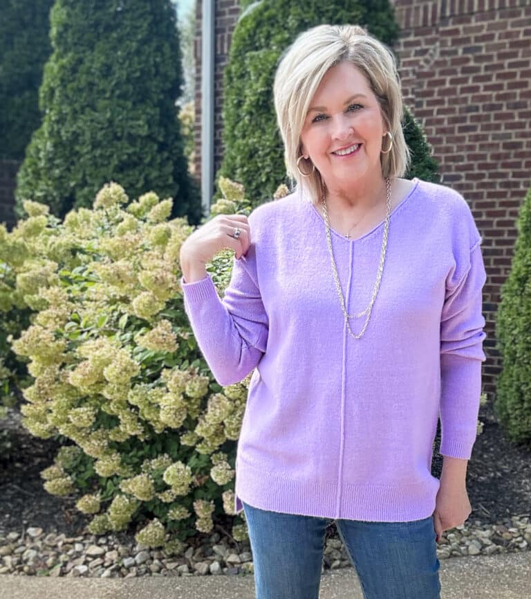 How Women Over 50 Can Wear Oversized Sweaters
