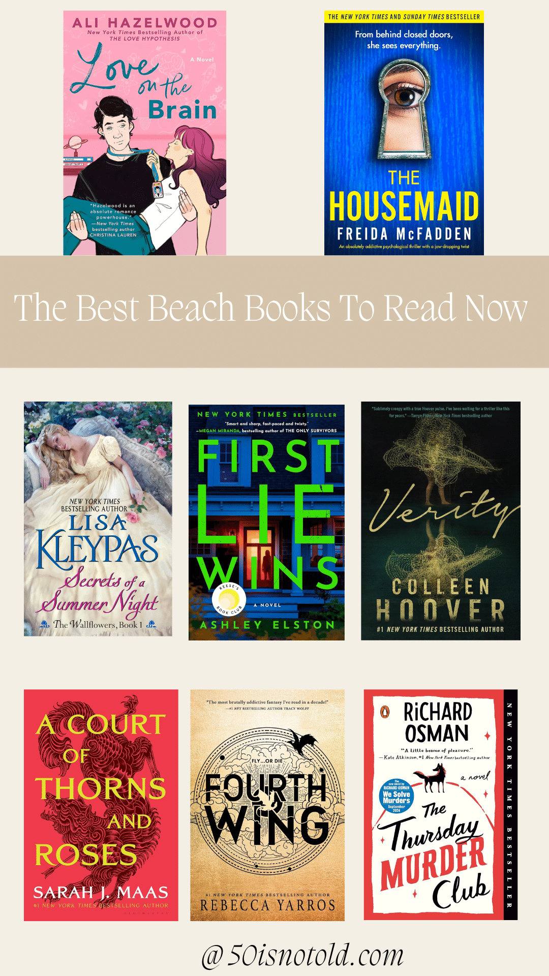 The Best Beach Books To Read Now