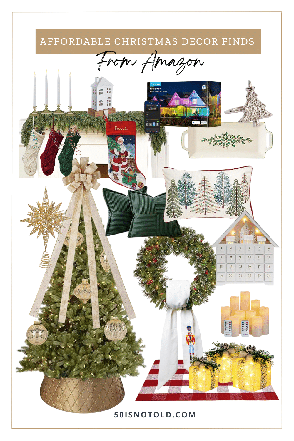 20+ Affordable Christmas Decor Finds on Amazon That Look High-End